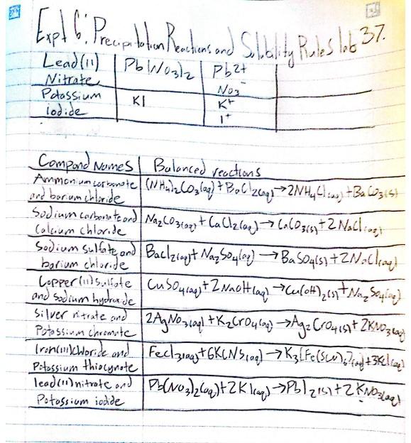 Solved Which ions were always soluble? Which ions were | Chegg.com