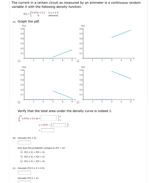 Solved The current in a certain circuit as measured by an | Chegg.com
