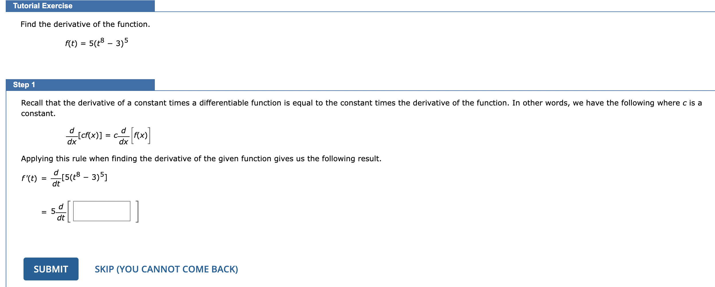 Solved Find the derivative of ﻿the | Chegg.com