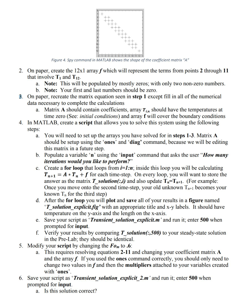 1-D Heat Conduction Finite Difference Method using | Chegg.com