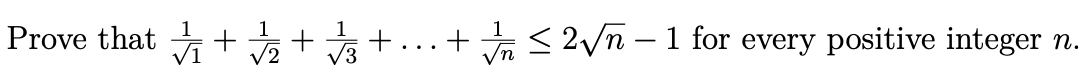Solved Prove that 112+122+132+dots+1n2≤2n2-1 ﻿for every | Chegg.com