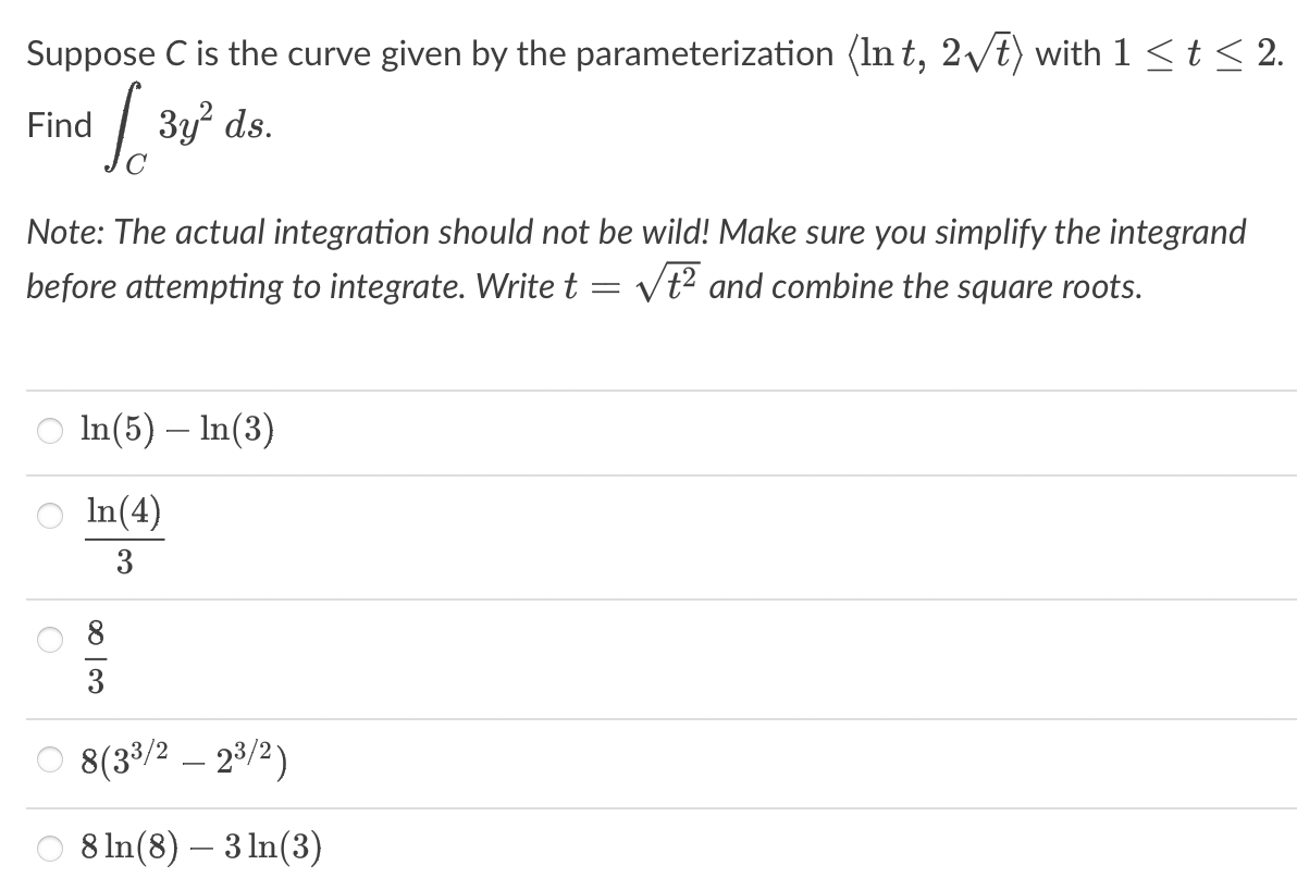 Solved Suppose C is the curve given by the parameterization | Chegg.com