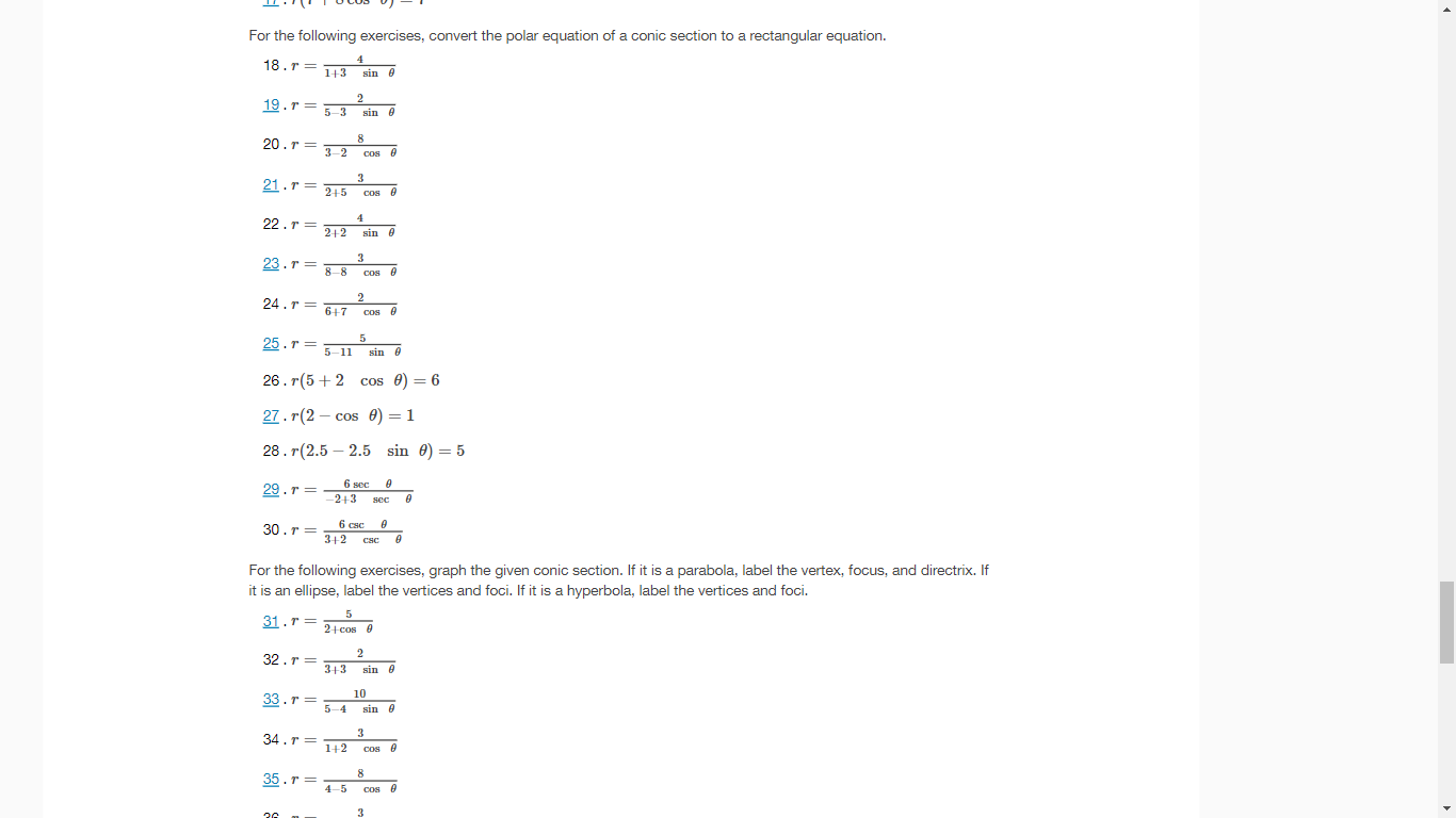 Solved For the following exercises, convert the polar | Chegg.com