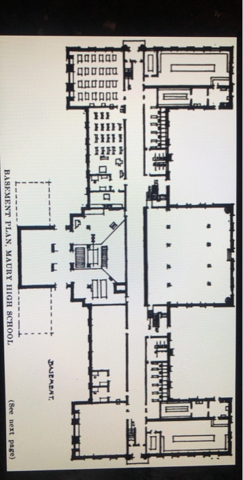 L. BASEMENT PLAN, MAURY HIGH SCHoOL (See next | Chegg.com