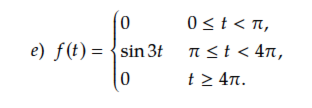 Solved Exercise 6.2.152: Apply the second shifting property | Chegg.com