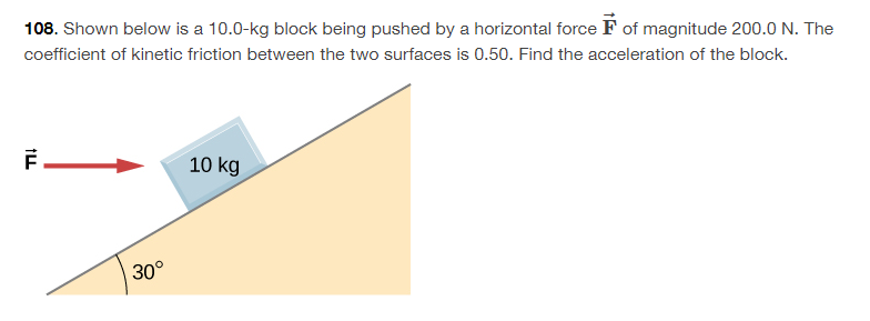 Solved A. Find the normal force acting on the block. B. Find | Chegg.com