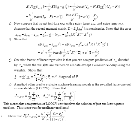 Solved 6. (20 points) (Linear Regression) Consider a noisy | Chegg.com