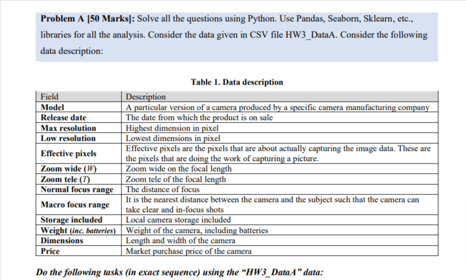 Solved A-6. [15 marks]: Assume "price_cat" is an output | Chegg.com
