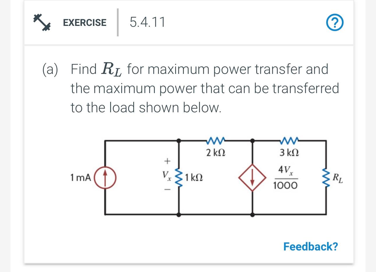 Solved Find RL for maximum power transfer and the maximum | Chegg.com