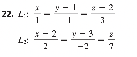 Solved Determine whether the lines L1 and L2 are parallel, | Chegg.com