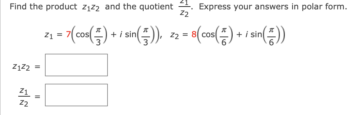Solved Write the complex number in polar form with argument | Chegg.com
