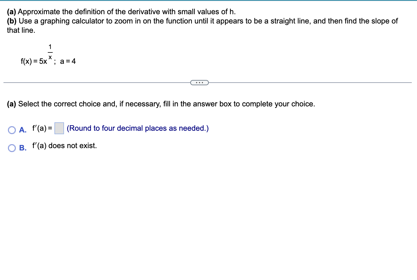 Solved (a) Approximate the definition of the derivative with | Chegg.com