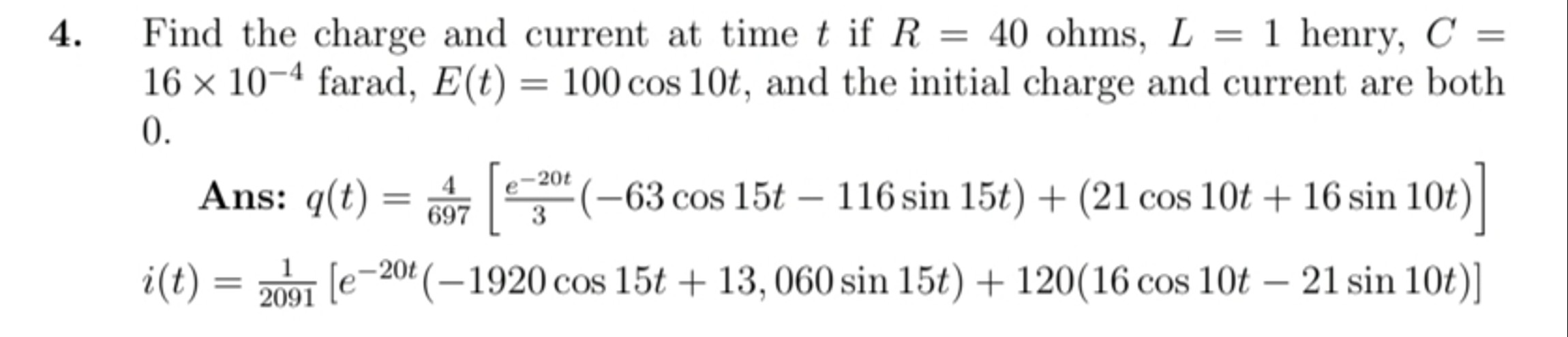 Solved Assignment: The RLC Circuit.Consider a series circuit | Chegg.com