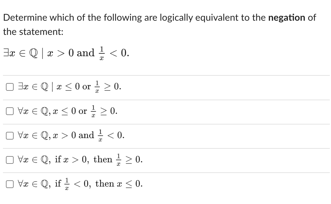 Solved Determine which of the following are logically | Chegg.com