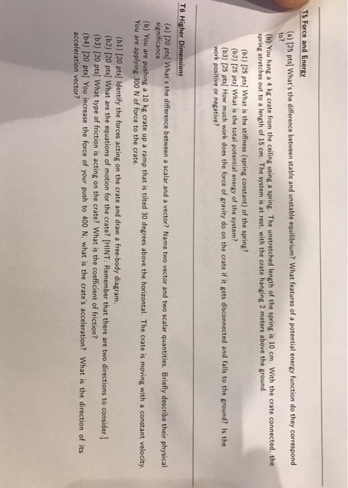 Solved What's the difference between stable and unstable | Chegg.com