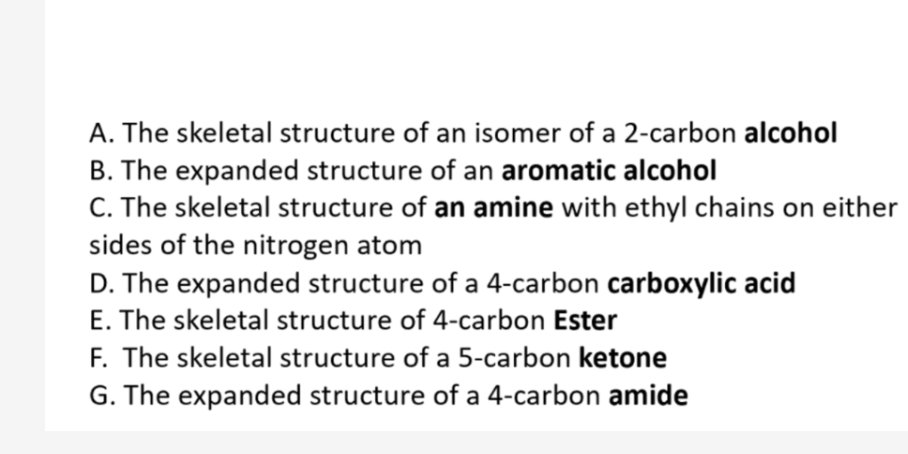 Solved A. The skeletal structure of an isomer of a 2-carbon | Chegg.com