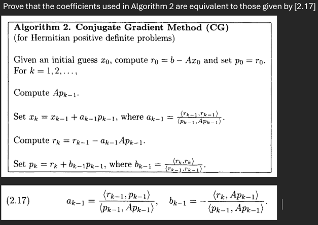Solved Prove that the coefficients used in ﻿Algorithm 2 ﻿are | Chegg.com