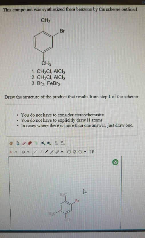 Solved This compound was synthesized from benzene by the | Chegg.com