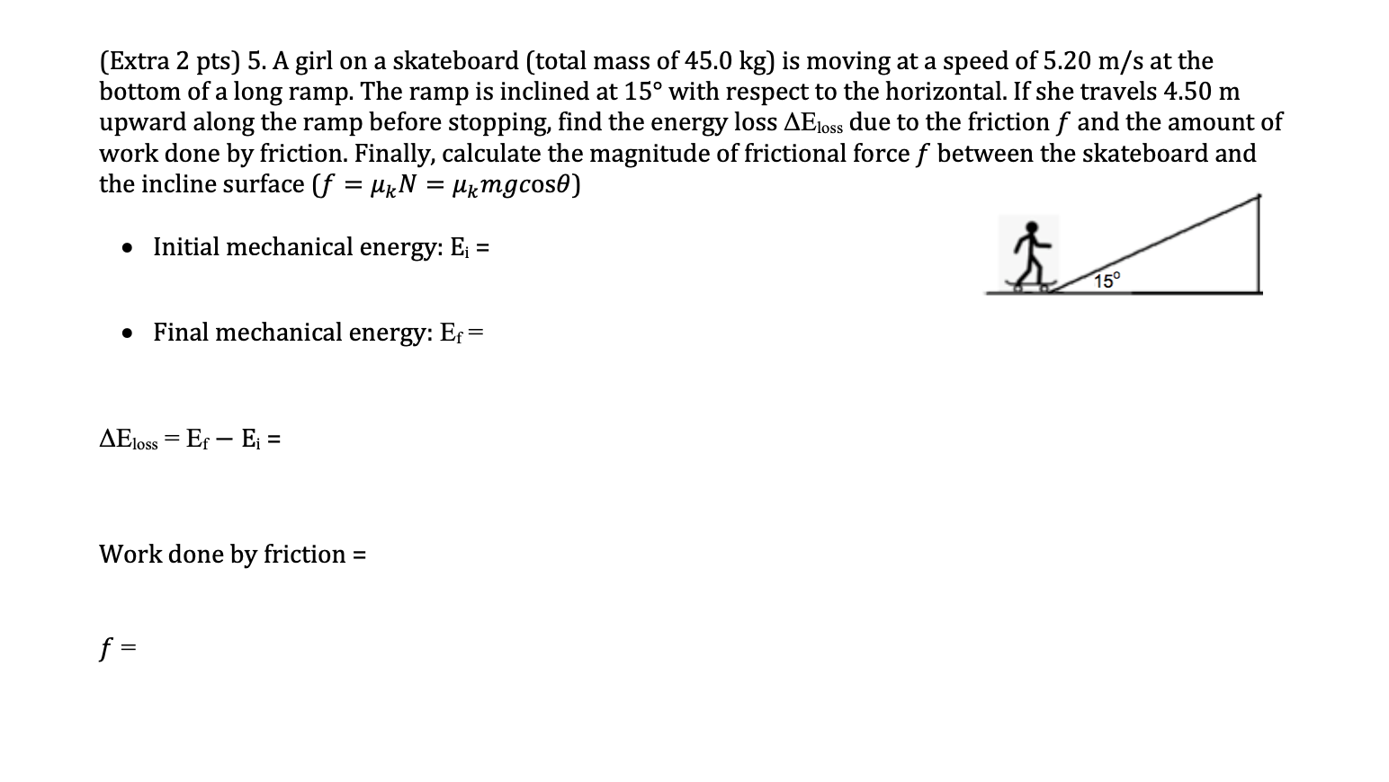 Solved 4. A small block of mass m slides without friction | Chegg.com