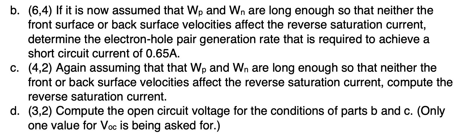 Solved 2. (13) Assume an n+p silicon PV cell with a total | Chegg.com