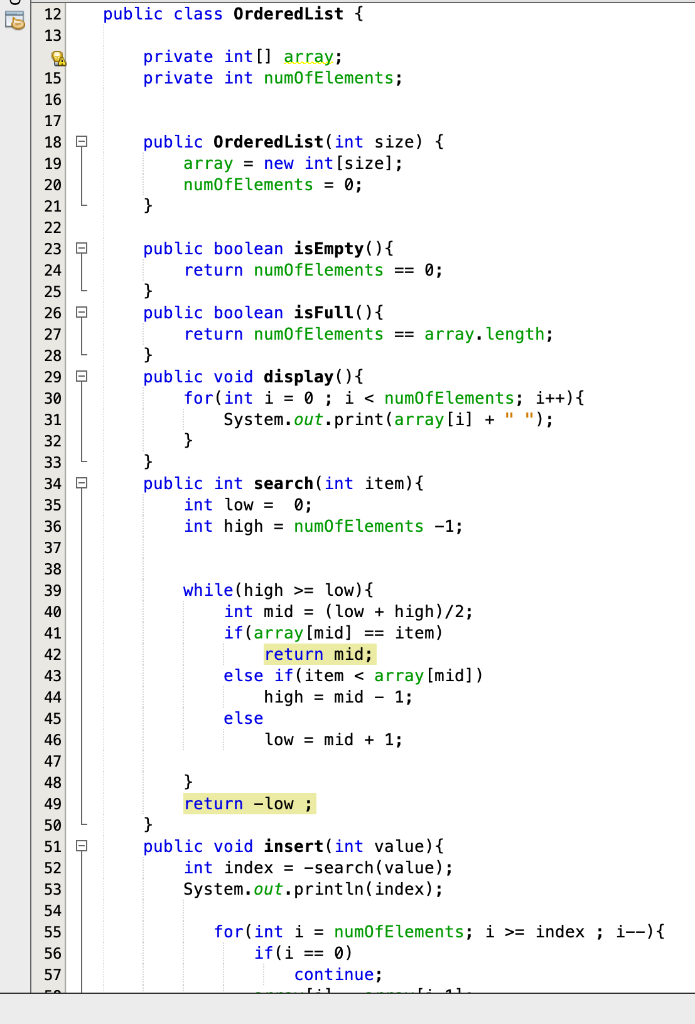 Solved How would I add a merge method for a longer-ordered | Chegg.com