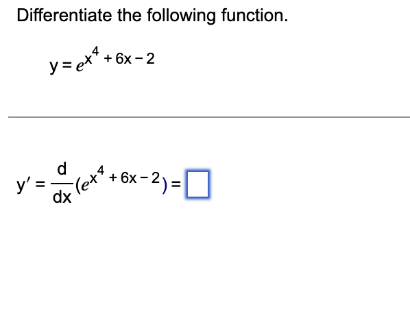 Solved Differentiate the following | Chegg.com