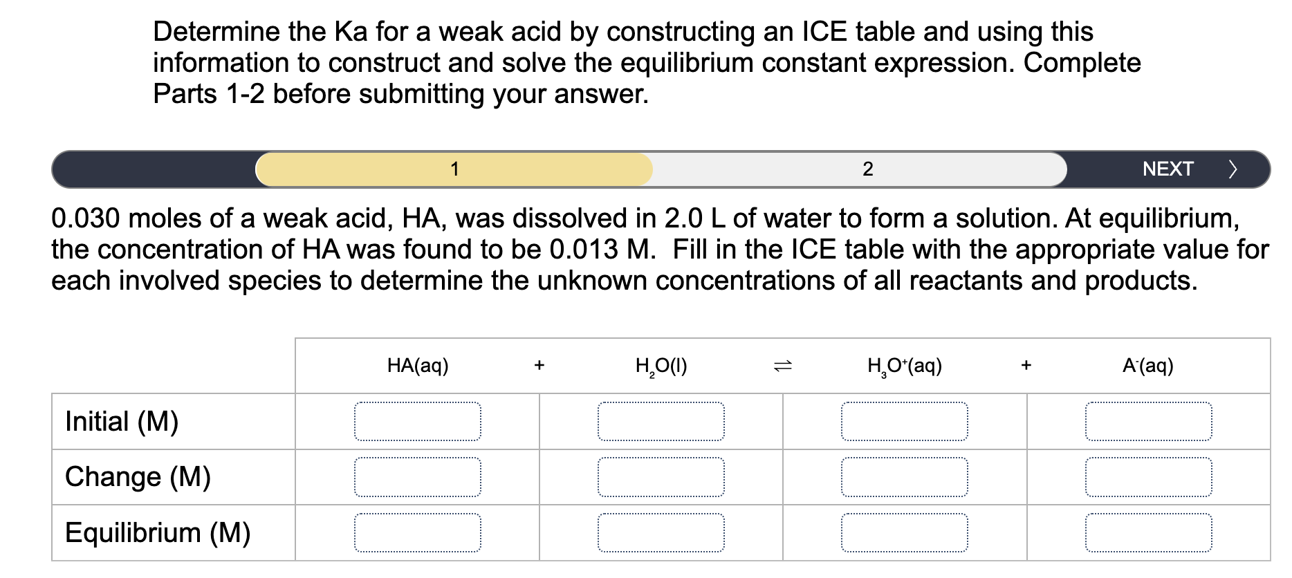 Solved Consider the titration of 30.0 ﻿mL of 0.251 ﻿M weak | Chegg.com