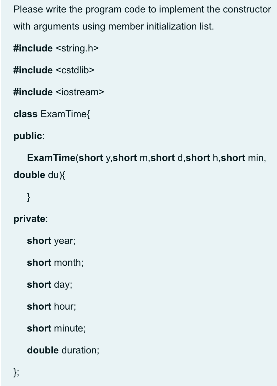 Solved Please Write The Program Code To Implement The