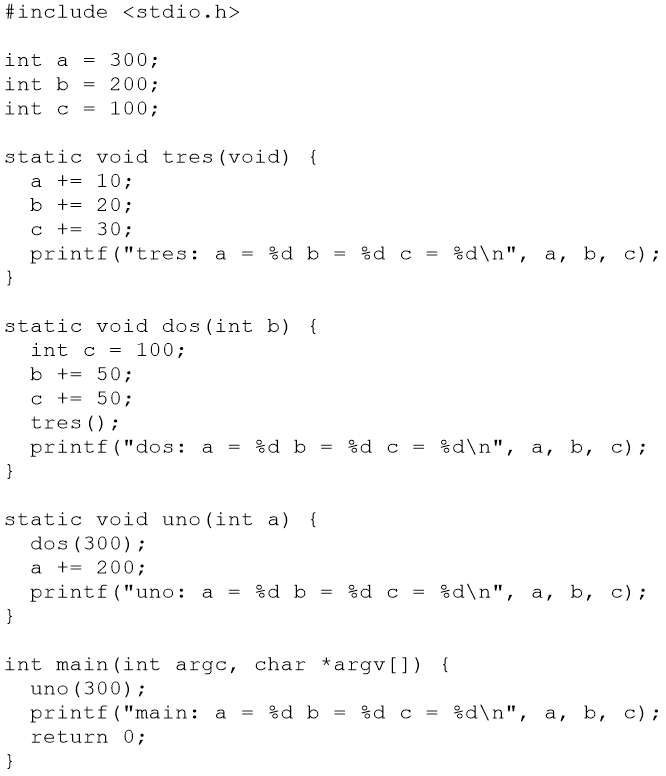 Solved 1 In Scopec Above If C Used Dynamic Scope It 