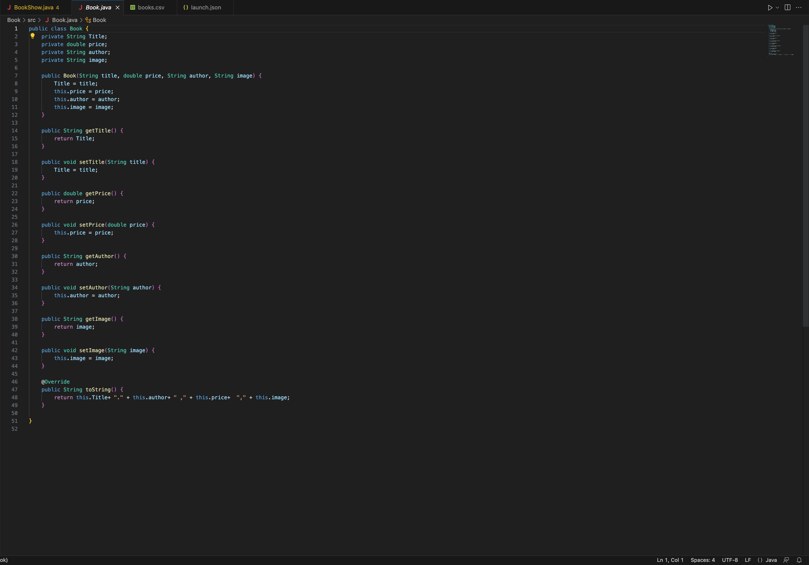 Solved Book > src > J App.java > 1 public class App \{ Run | | Chegg.com