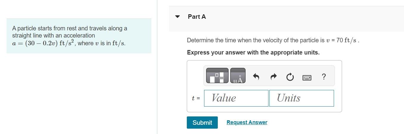 Solved A particle starts from rest and travels along a | Chegg.com