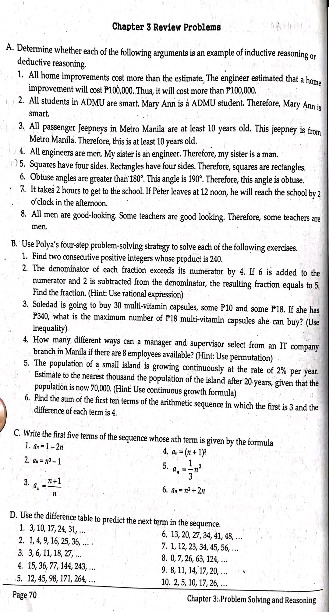 Solved A. Determine whether each of the following arguments | Chegg.com