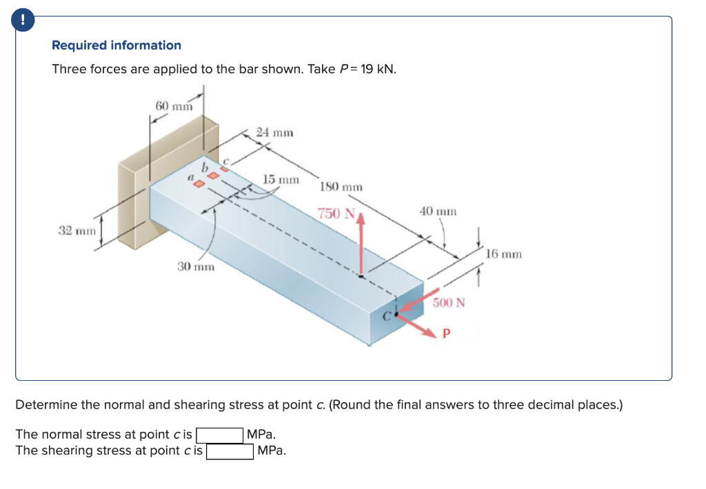 Solved Required information Three forces are applied to the | Chegg.com