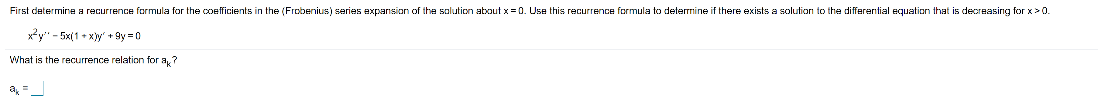 Solved First Determine A Recurrence Formula For The