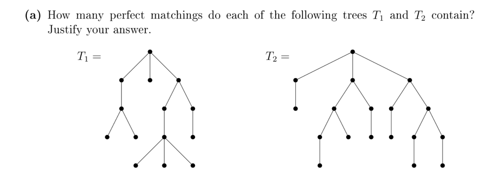 Solved (a) How many perfect matchings do each of the | Chegg.com