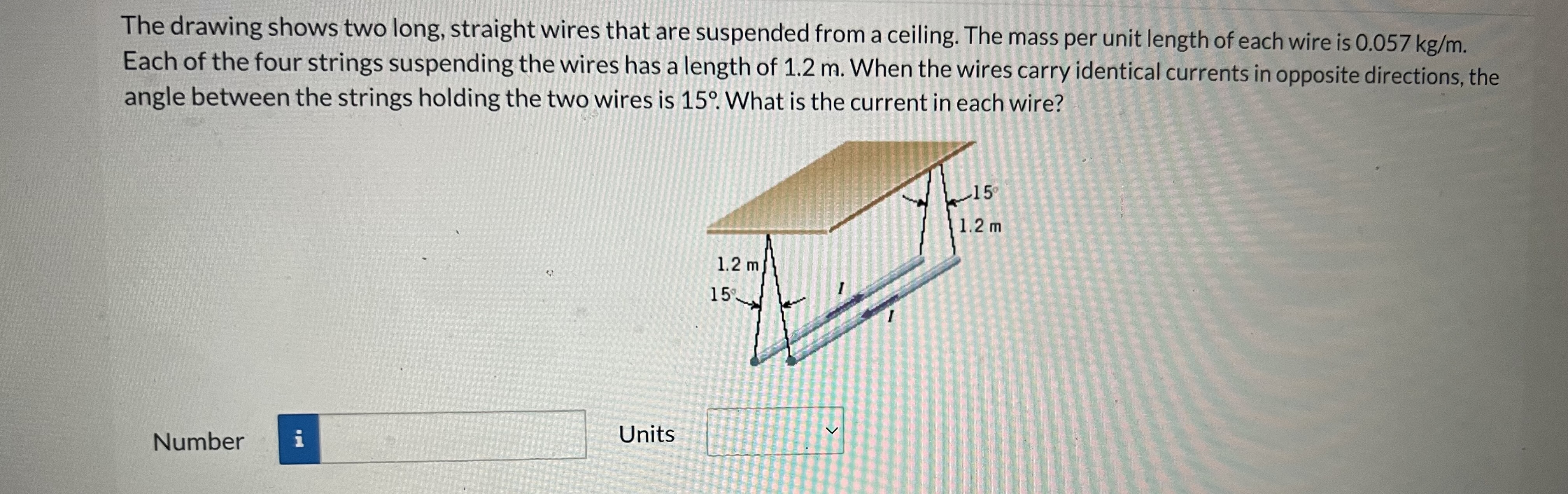 Solved The drawing shows two long, straight wires that are | Chegg.com