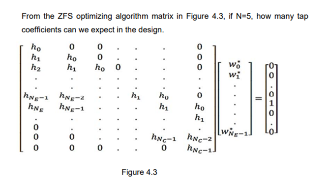 Solved From The Zfs Optimizing Algorithm Matrix In Figure