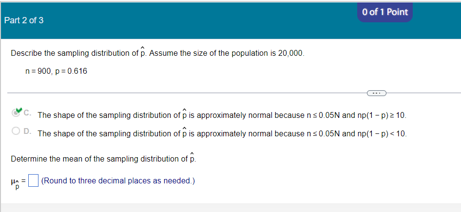 Solved Describe the sampling distribution of p^. Assume the | Chegg.com