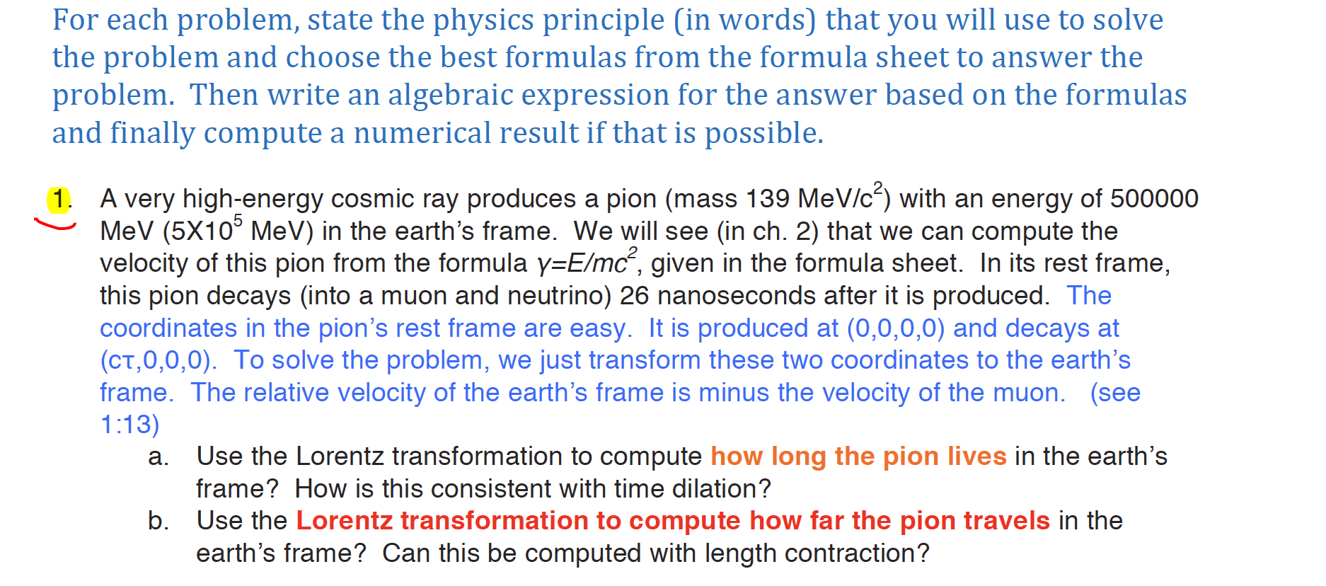 Solved For each problem, state the physics principle (in | Chegg.com