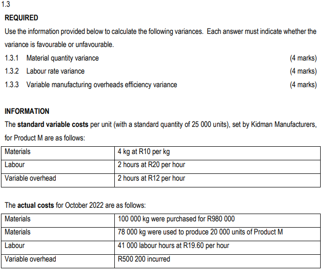 Solved REQUIRED Use the information provided below to | Chegg.com