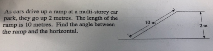 Solved As cars drive up a ramp at a multi-storey car park, | Chegg.com