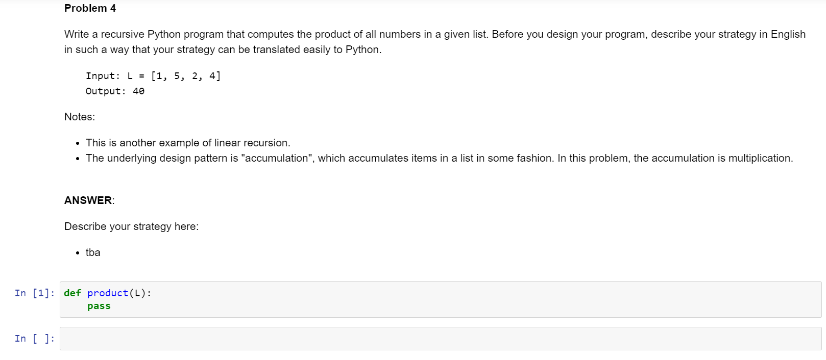 Solved This is a python problem. Provide the answer typed | Chegg.com