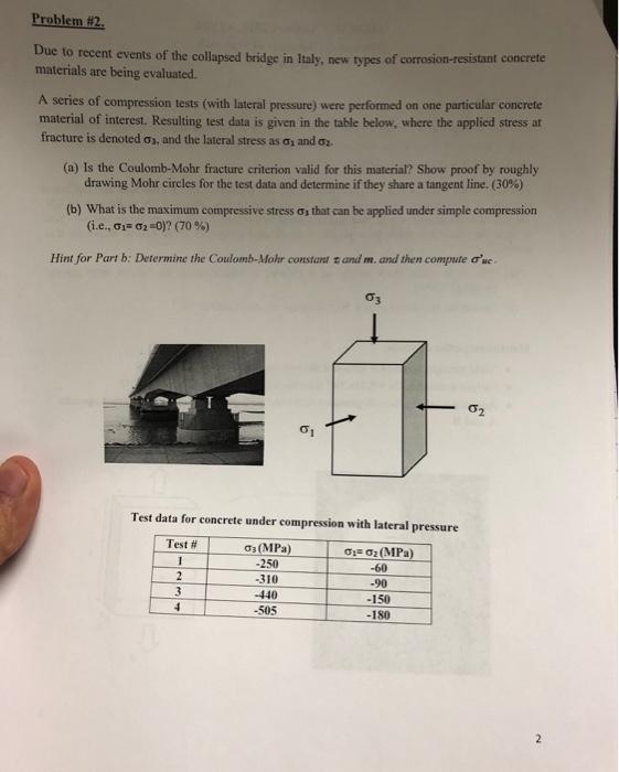 Solved Problem #2. Due to recent events of the collapsed | Chegg.com