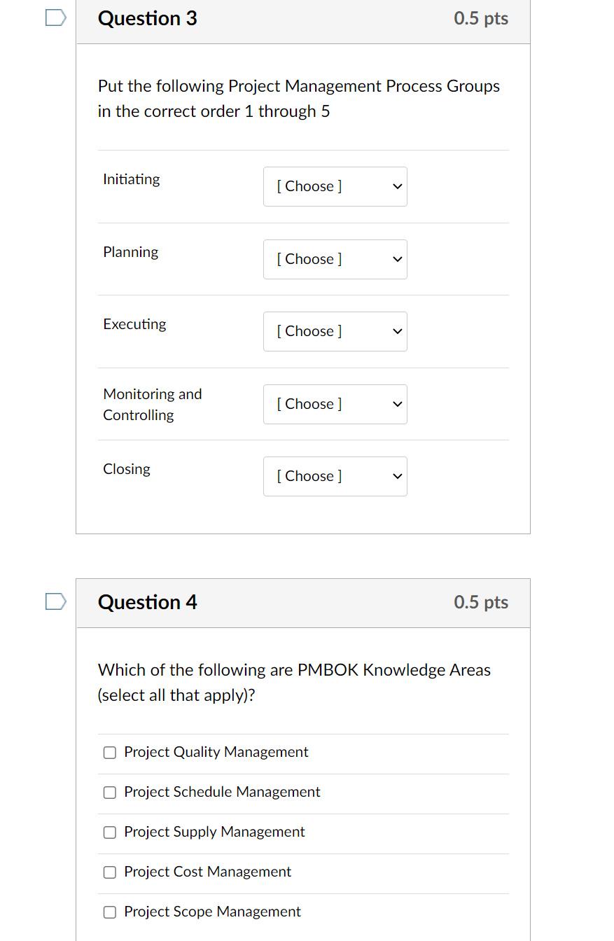 Solved Project management is simply the process of managing | Chegg.com