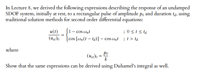Solved In Lecture 8, we derived the following expressions | Chegg.com
