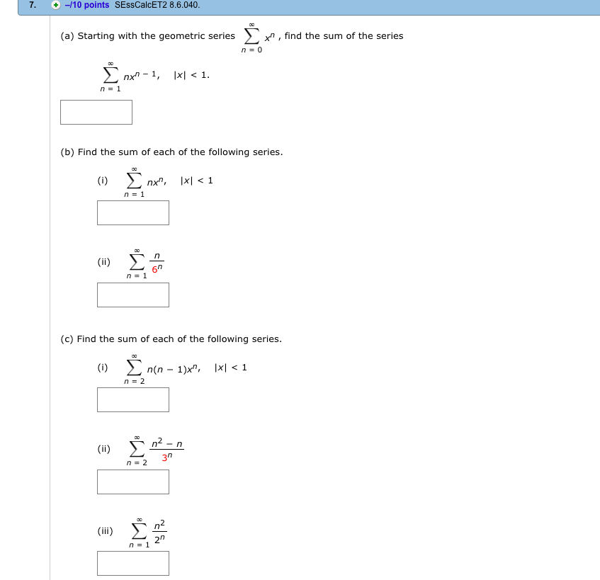 Solved 7, + 10 points SEssCalcET2 8.6.040 (a) Starting with | Chegg.com
