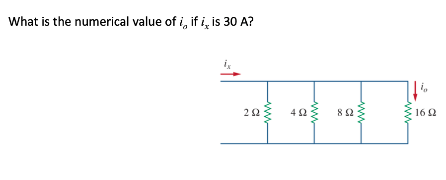 Solved What is the numerical value of io if ix is 30 A ?Find | Chegg.com