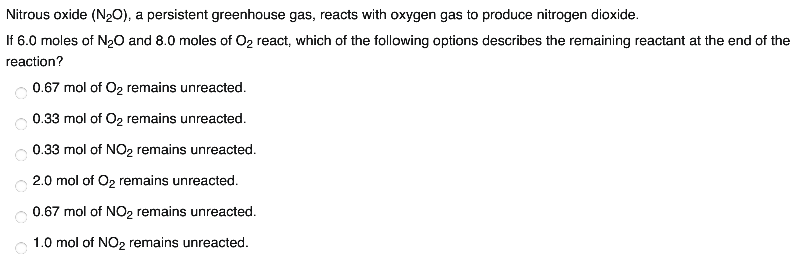 Solved Nitrous oxide (N2O), a persistent greenhouse gas, | Chegg.com