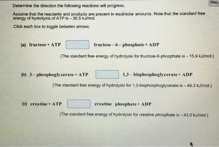 Solved Determine the direction the following reactions will | Chegg.com