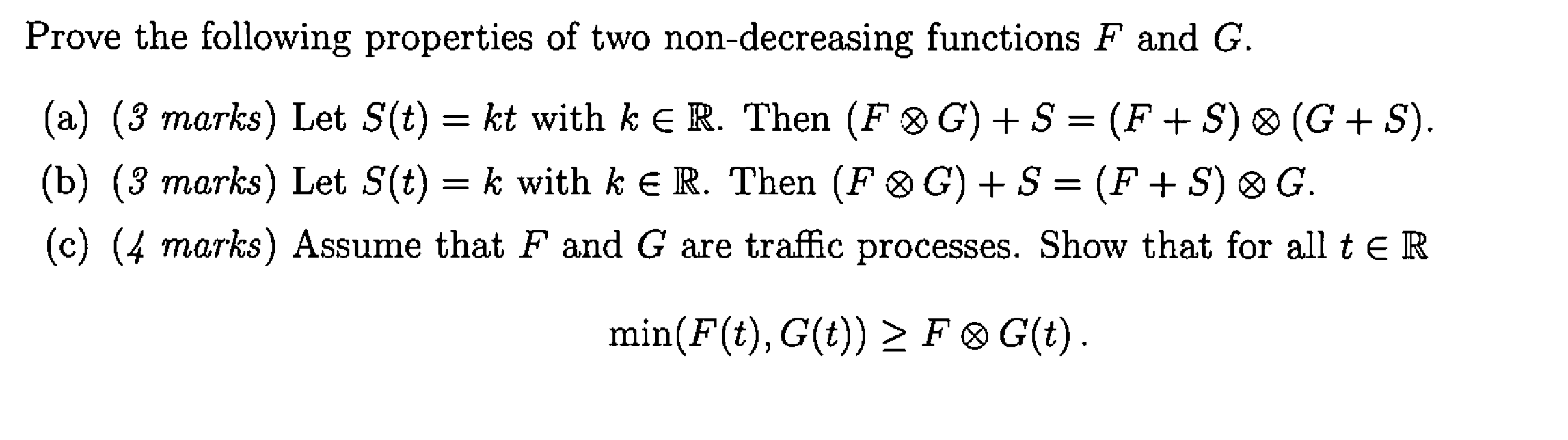 Prove the following properties of two non-decreasing | Chegg.com